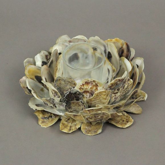 J.D. Yeatts | Accents | Oyster Shell Votive Decorative Candle Holders ...